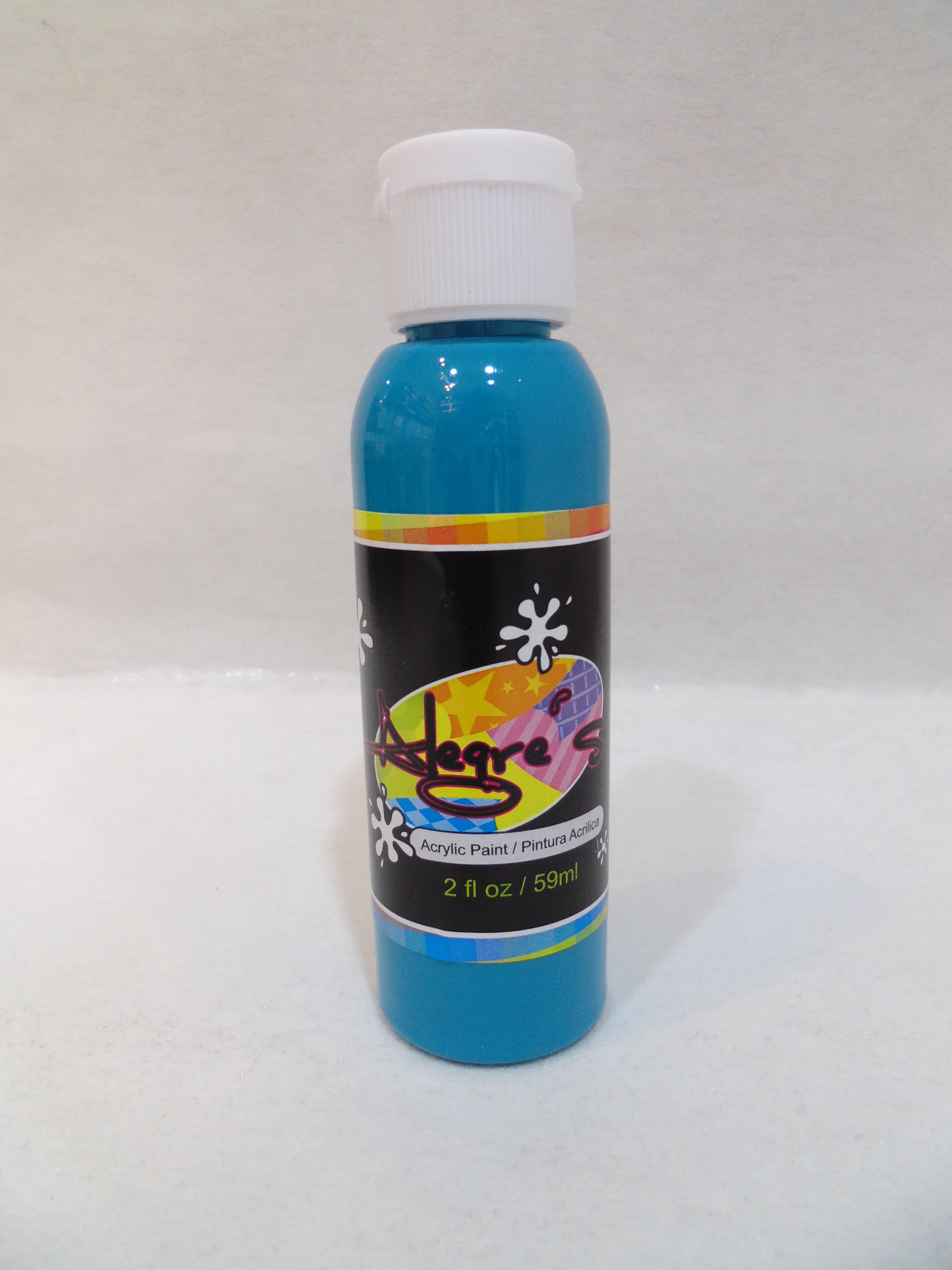 Alegre's Acrylic Paint Real Teal 2fl oz.(59ml) - Dyon Center N.V.