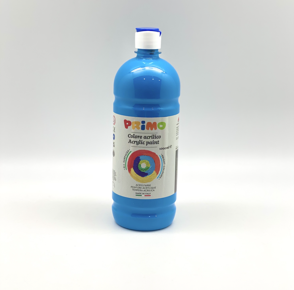 PRIMO Acrylic Paint Cyan (1000 mL) - Dyon Center N.V.